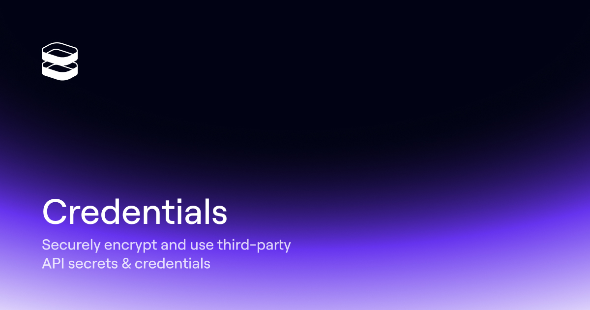 Credentials — Evervault